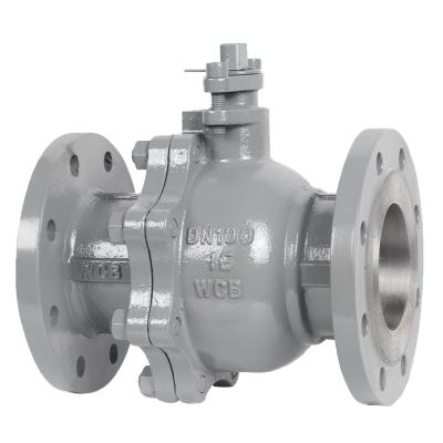 China SONGO Carbon Steel ANSI 150LB Flange Ball Valve PTFE Seal Full Port 2 WAY Ball Valve Wit Manual Operated for sale