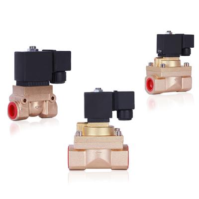 China 50 Bar Brass Solenoid Valve 220VAC High Pressure Normally Closed Type for sale