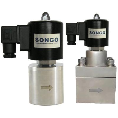 China High Pressure Solenoid Valve 5000psi 350bar Stainless Steel 304 Normally Closed Open for sale