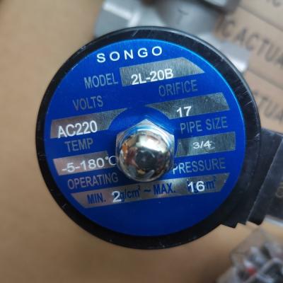 China Direct Acting Piston Steam Solenoid Valve 180 Deg No Nc 16bar 2 Way 24VDC NPT Thread Magnetic for sale