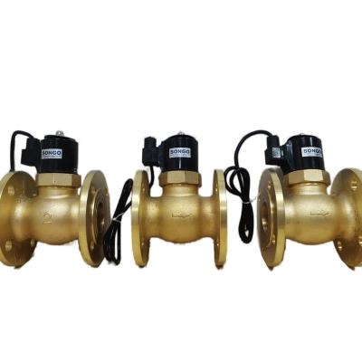China Brass Flange Solenoid Valve 16bar 2 Way 12VDC Normally Close For Steam for sale