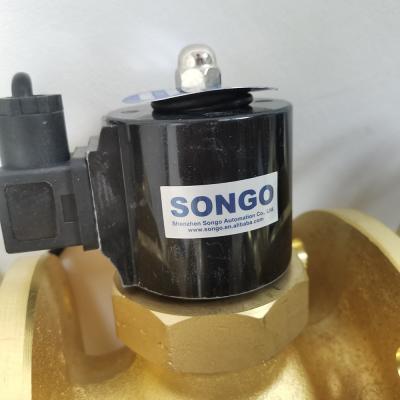 China Brass Flange Solenoid Valve 16bar 2 Way 12VDC Normally Close For Steam for sale
