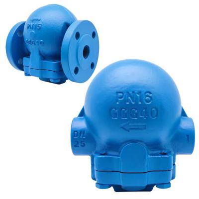 China NPT Threaded Thermostatic Steam Trap Valve Lever Float Ball Valve GGG40 PN16 for sale