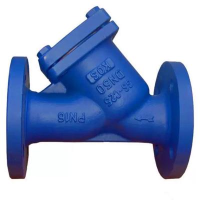 China Steam Flange Strainer Carbon Steel DIN 16bar 25bar Double Layer Screen Y Type for sale