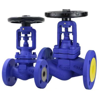 China Bellows Seat Steam Globe Valve 6 Inch WCB Carbon Steel Flange 16bar 25bar Din Standard for sale