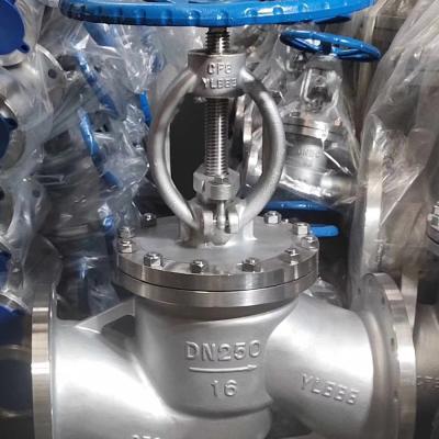 China SS304 CF8 Flange End Globe Valve DN50 2inch API ANSI 150LB PTFE Sealing for sale
