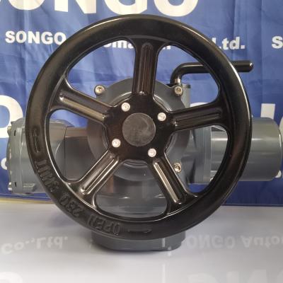 China Three Phase Multiturn Electric Actuator with Gearbox AC380V 50/60HZ Modulating Ip67 1200NM 2000NM for sale