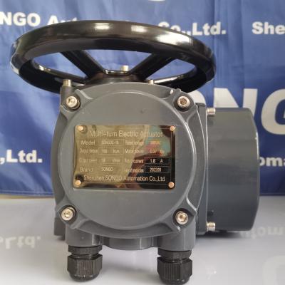 China Three Phase Multiturn Electric Actuator with Gearbox AC380V 50/60HZ Modulating Ip67 1200NM 2000NM for sale