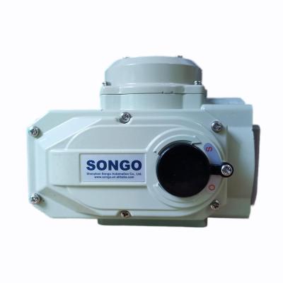 China Motorized Electric Rotary Actuator IP67 90 Degree 12V 24v 4-20mA For Ball / Butterfly Valve for sale