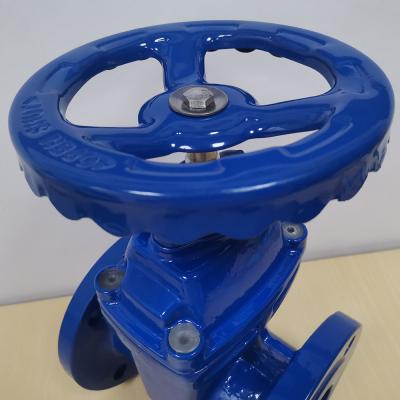 China Cast Iron Soft Sealing Non Rising Stem Resilient Seated Valve With Changeable GGG50 Gate Valve for sale