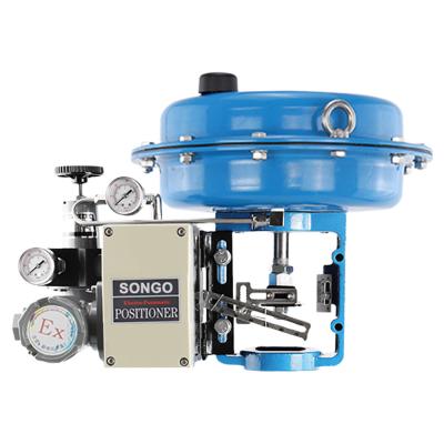 China Multi Spring NBR Pneumatic Diaphragm Actuator with 4-20mA Positioner Air to Close IP65 for sale