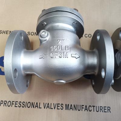 China SS304 Cryogenic Swing Check Valve 150LB 300LB CF8M For LN2 LO2 for sale