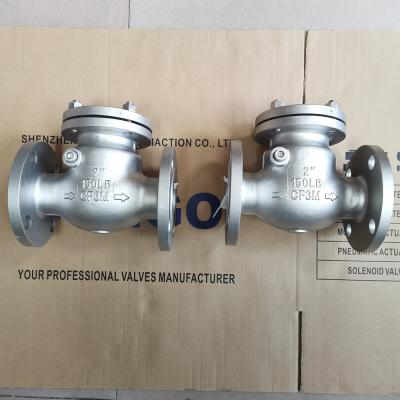 China SS304 Cryogenic Swing Check Valve 150LB 300LB CF8M For LN2 LO2 for sale