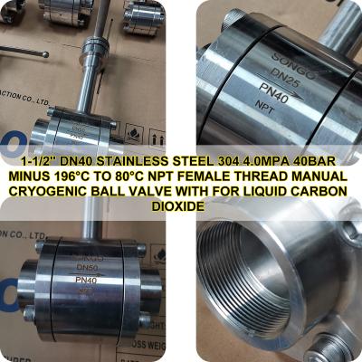 China -196 Degree Cryogenic Valve LNG LN2 LO2 LAr Low Temperature High Pressure for sale