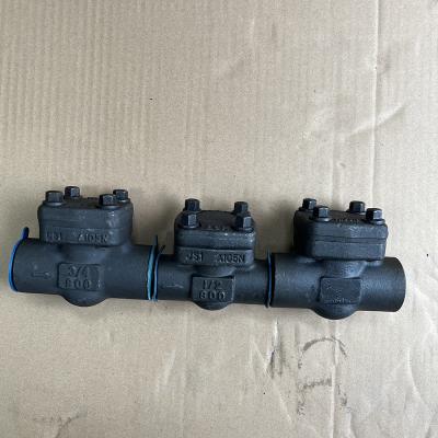 China A105 Forged Steel Swing Check Valve 1/2 Inch Class 800 BSP Threaded Socket Weld For 425 Degree Steam for sale