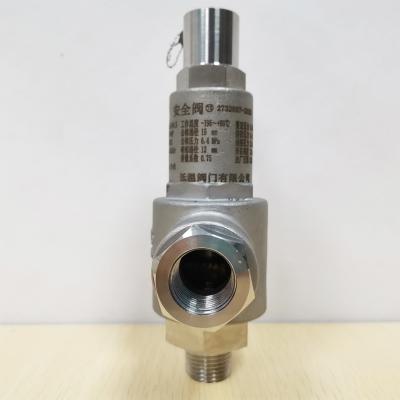 China SS304 Cryogenic Relief Valve 1/2inch 5Mpa NPT Thread Spring Loaded For LOX for sale