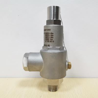 China SS304 Cryogenic Relief Valve 1/2inch 5Mpa NPT Thread Spring Loaded For LOX for sale