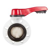Quality SONGO PVDF manual wafer type EPDM Viton seal butterfly valve with hand lever for sale