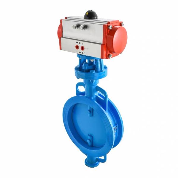 Quality SONGO Pneumatic ventilation wafer butterfly valve carbon steel of 325 degree PN6 for sale