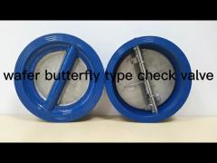 SONGO Ductile Iron Wafer Check Valve 8 Inch Dual Plate SS304 Disc Butterfly Type Wafer Check Valve
