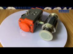 food grade sanitary pneumatic ball valve stainless steel clamp double acting