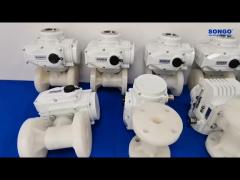 plastic flange motorized actuator valve acid resistant pph pvdf cpvc upvc frpp