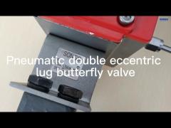 double eccentric pneumatic wafer butterfly valve ansi 150lb 2inch rtfe seat carbon steel