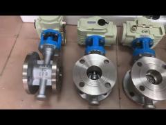 SS304 Electric Actuator Butterfly Valve Metal Hard Seal
