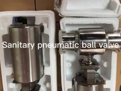 SS316L Sanitary Pneumatic Actuator Valve 2 Inch Food Grade 16bar Single Acting Vertical