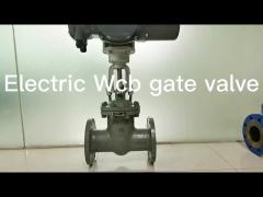 Motorized WCB flange gate Valve