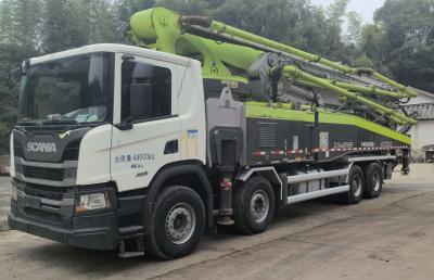 China 2020 Used ZOOMLION ZLJ5440THBSF 63M Concrete Pump Truck SCANIA Chassis Euro VI for sale