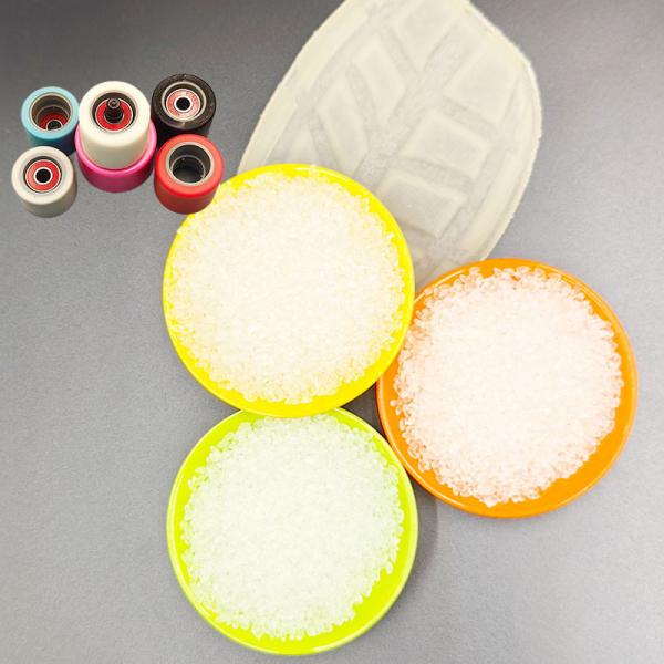 Pellets de plástico de marca TPU transparente matéria-prima 60D-98A personalizado