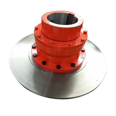 Cina Ingranaggio flessibile arancio su ordinazione che coppia di dispositivo di accoppiamento di disco del freno di 400mm 450mm 500mm in vendita