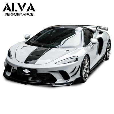 China Replacement Dry Carbon Fiber Body Kits For McLaren GT Featuring Front Lip Side Skirts Rear Diffuser Rear Wing Trunk Lid for sale