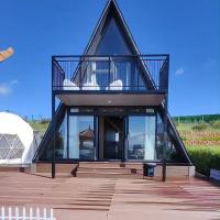 China Factory Directly Sell Lightweight Steel Structure Triangle Frame Prefabricated Tiny Triangular Modern Customizable House for sale