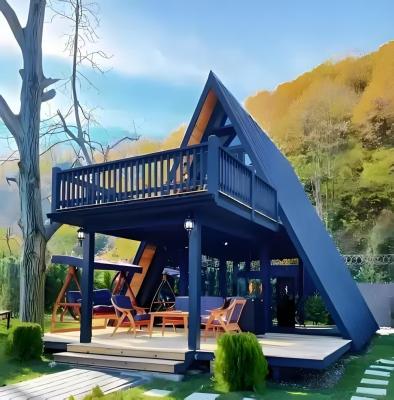 China Cheap Prefabricated Two Level Triangular Tiny House, High Quality Light Steel Frame With Custom Modern Appearance for sale