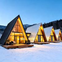 China Cost-Effective 2 Level Triangular Modular Cabin, Robust Light Steel Structure With Customizable Contemporary Appearance for sale