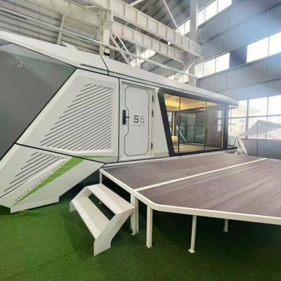 China Hot Selling New Style Mobile Outdoor Prefab Luxury Space Capsule Smart Technology Steel Structure House Waterproof Feature for sale