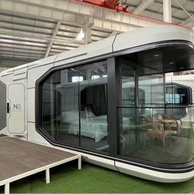 China Fast Delivery Elegant Design Modern Steel Structure Extreme Cold Resistance Luxury Mobile Home Space Capsule Air Tent Container for sale