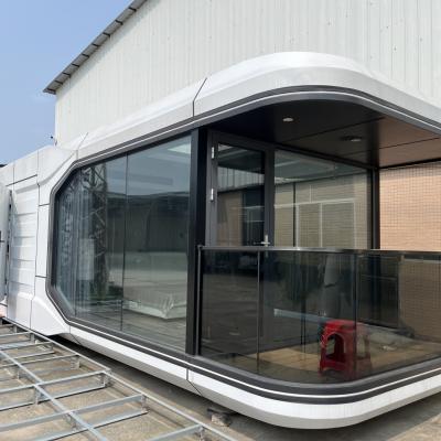 China Waterproof Flat Pack Mobile Capsule Steel Structure Prefabricated Container Room External Independent Space Office  Bedroom for sale