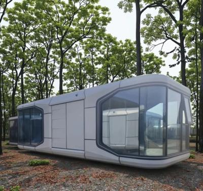 China Modern Scalable Prefabricated Mobile Container Home Waterproof Sandwich Panel Villas Prefab Steel Villas Prefab Steel Houses for sale