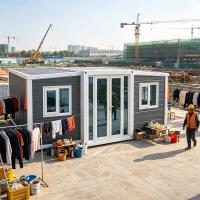 China Modular Expandable Container House With Quick Assembly and Steel Frame Structure for Construction Site Accommodation for sale