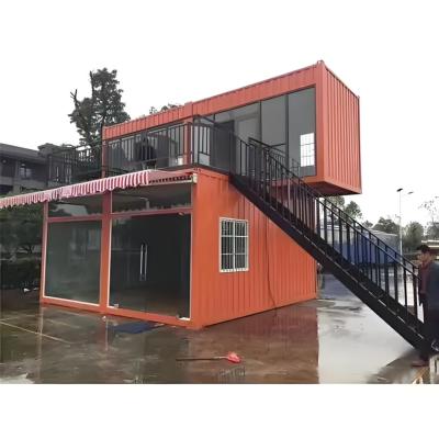 China Luxury Modular Prefabricated Container Houses, Steel Sandwich Panel Folding Residences, Container House Renovation Vessel House for sale