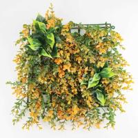 China Artificial Greenery Flower Wall Panel 42cm Diameter PE/PP Waterproof Decoration for sale