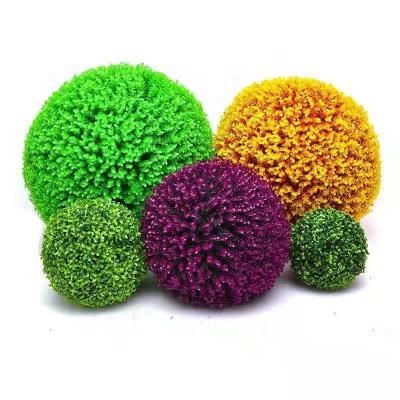 Cina Palle artificiali della pianta del legno di bosso del cortile, palle d'attaccatura artificiali del fiore in vendita
