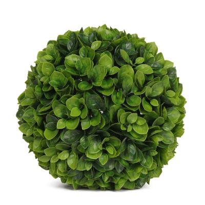 Cina palle decorative della pianta del PE di 42cm delle palle pp della pianta dell'ars topiaria della palla del legno di bosso artificiale artificiale del Faux in vendita
