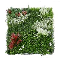 China UV Protected Artificial Greenery Hedge Wall Panel 50x50cm for Decoration for sale