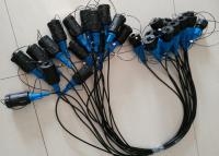 China 3 Core Geophone Connector , KCK Screw Seismic Cable Connector for sale