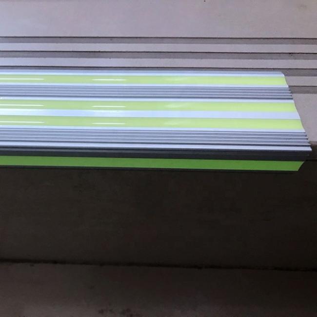 Aluminum Photoluminescent Egress Path Markings Stair Nosings 3