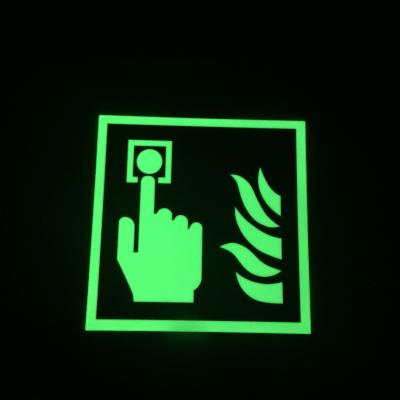 China os sinais fotoluminescentes do fogo do ponto da chamada 100g incandescem no certificado ISO9001 escuro à venda